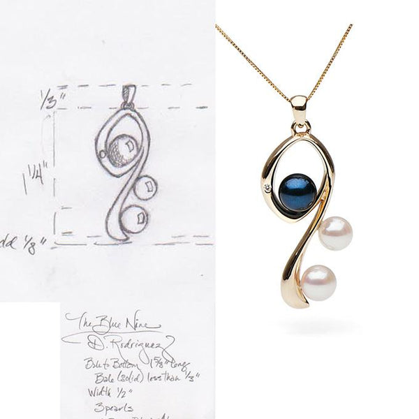 The Blue Nine – A Custom Design Story - Pure Pearls