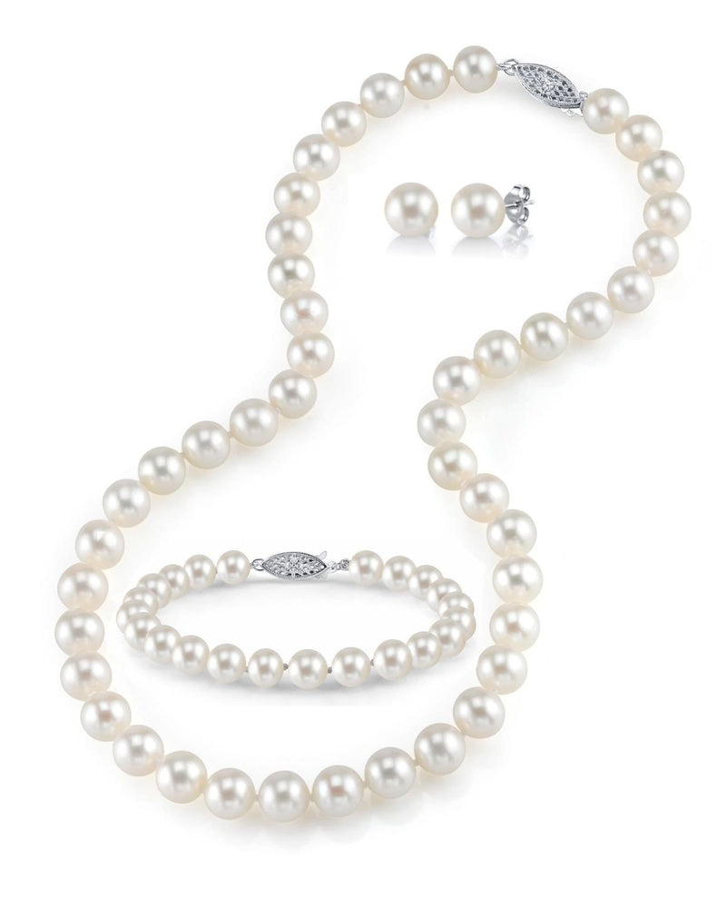 White Pearl Jewelry Sets - Pure Pearls